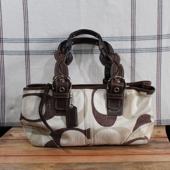 Coach | Bags | Coach Carly 2195 Two Tone Tonal Satchel | Poshmark